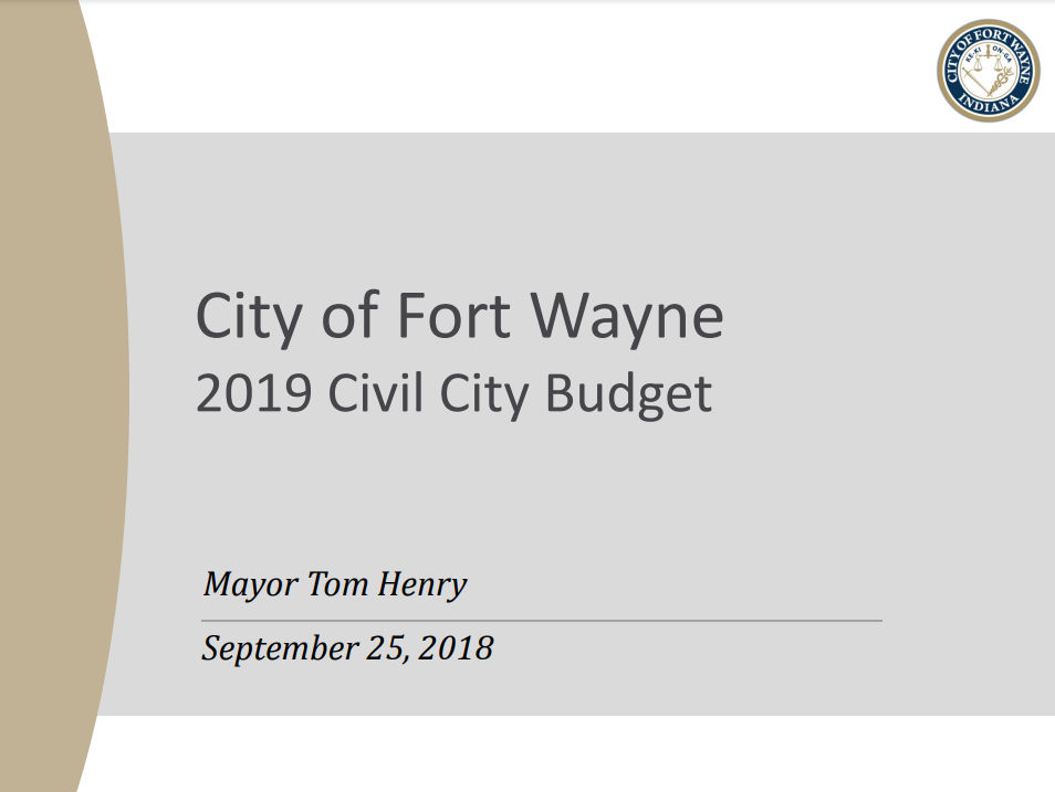 2019 City of Fort Wayne Civil City Budget resources - AroundFortWayne