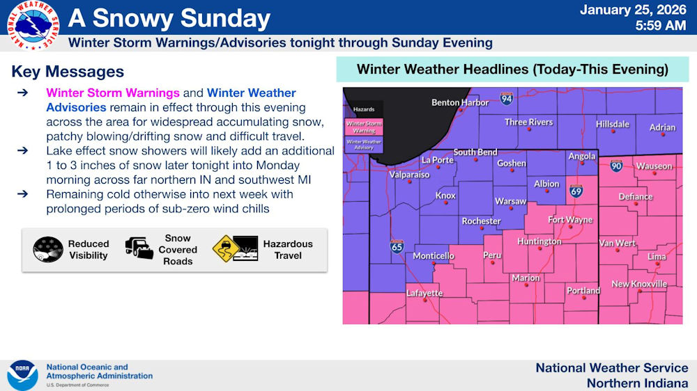 NWS Update: Winter Storm Warning in progress - AroundFortWayne